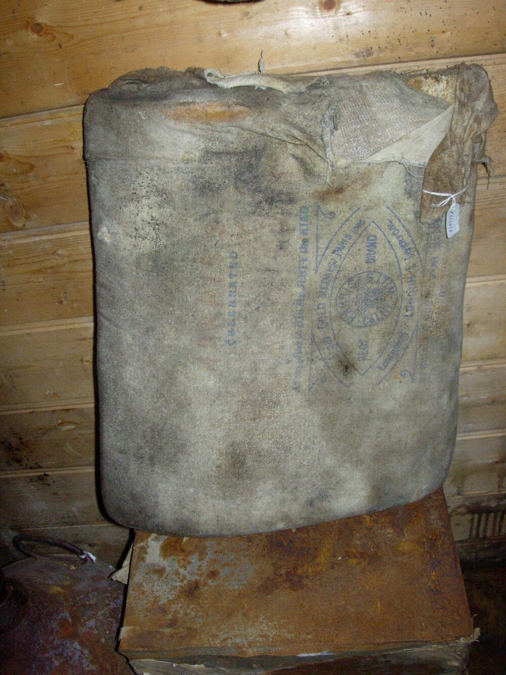 2007 Cloth wrapped ham inside Shackleton's 'Nimrod' hut, Cape Royds ...
